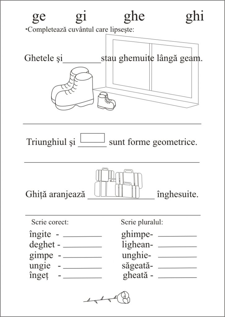 GRUPURILE DE LITERE – ce ci che chi ge gi ghe gHi